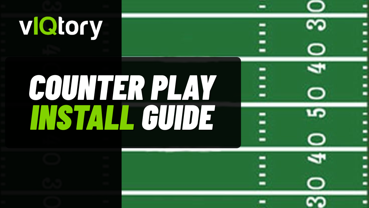 How To Install The Counter Play In Football - vIQtory Sports